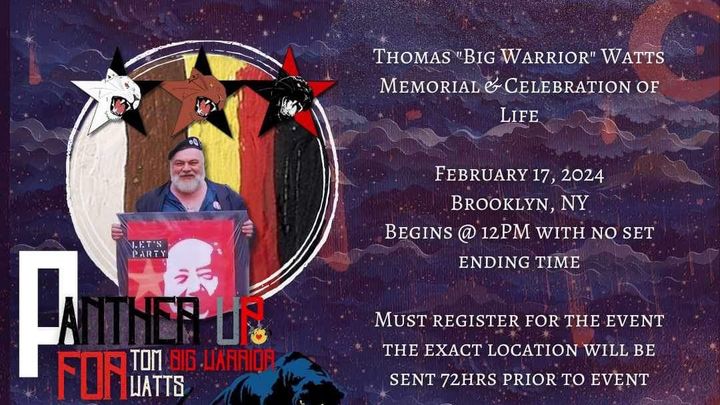 Fundraiser by Kat Law : Thomas ‘Big Warrior’ Watts Memorial Fundraiser