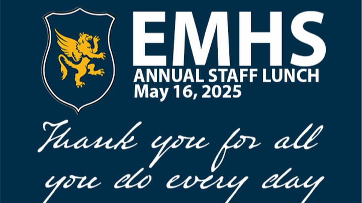 Fundraiser by Treasurer EMHS Council : EMHS 2025 Staff Appreciation Lunch May 16, 2025