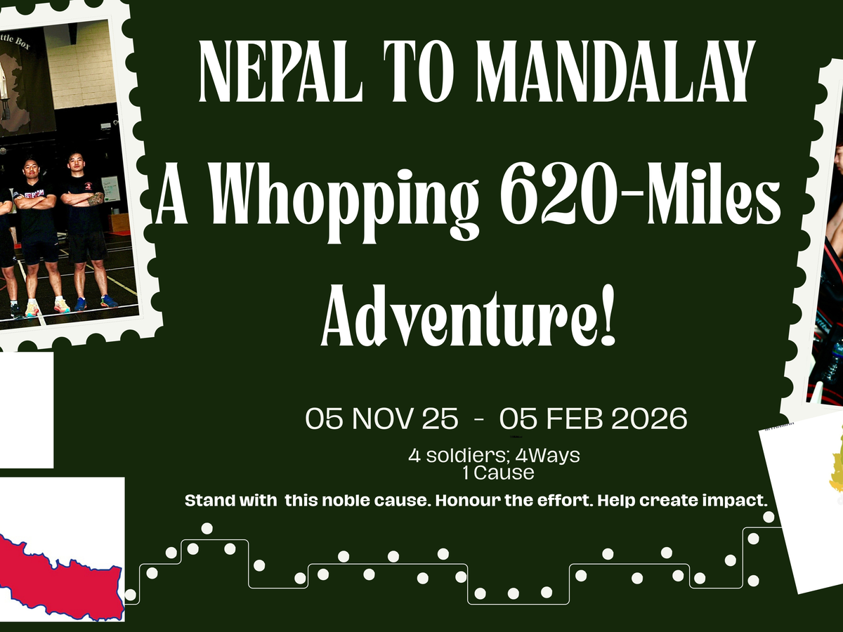 Fundraiser by Ashmin Ale Magar : Nepal to Mandalaya 620 miles Charity Event