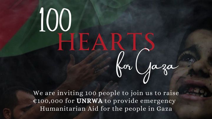Fundraiser by M S : 100 Hearts for Gaza