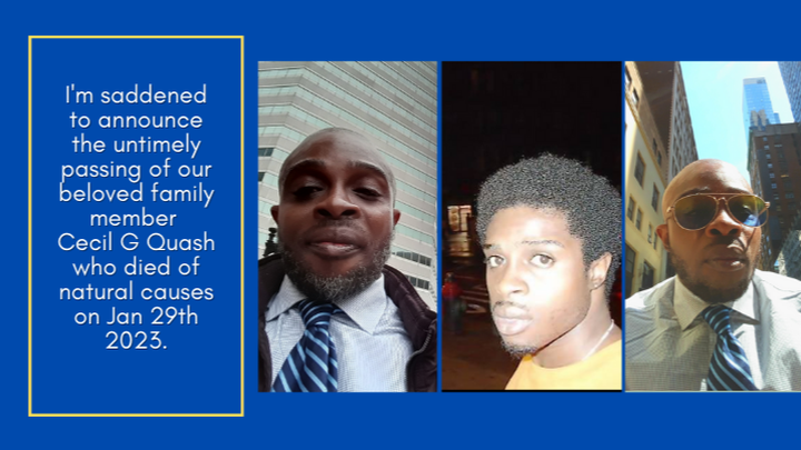 Fundraiser by Sherese Connell : Please donate in memory of Cecil G Quash
