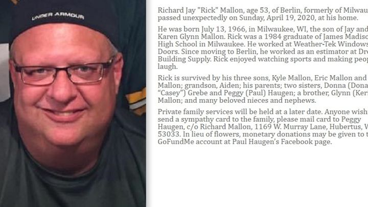 Fundraiser by Peggy Haugen : Rick Mallon Memorial fund