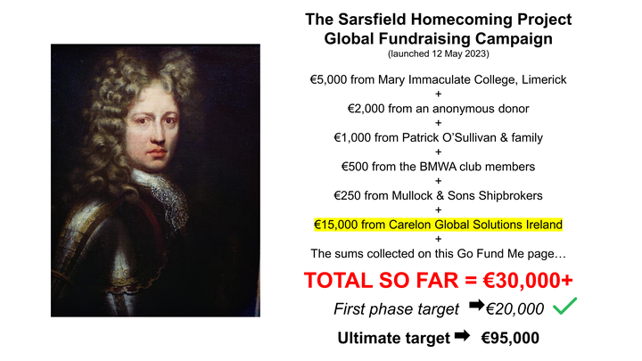 Fundraiser by Loic Guyon : Help us bring back Patrick Sarsfield to Ireland!