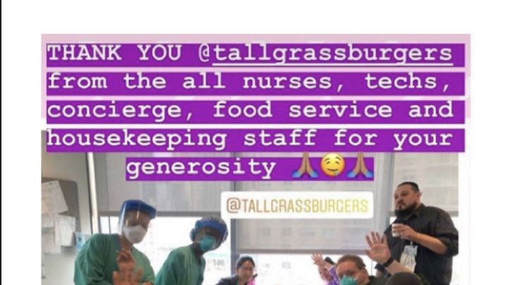 Fundraiser by Tallgrass Burgers : Food for the Frontline