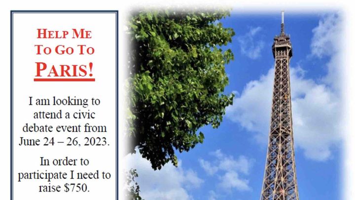 Fundraiser by Eboni Bugg : Help Eboni travel to debate in Paris