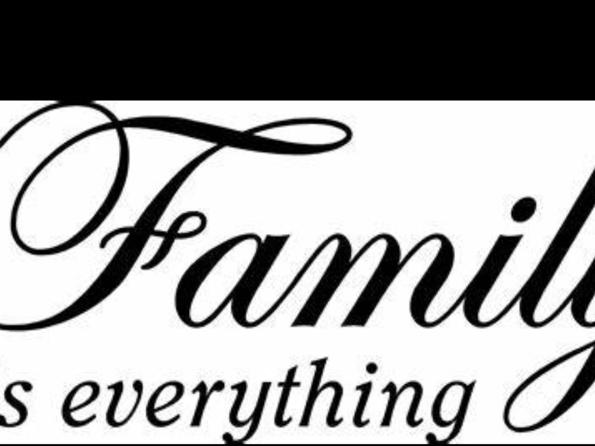 Family In Fancy Cursive