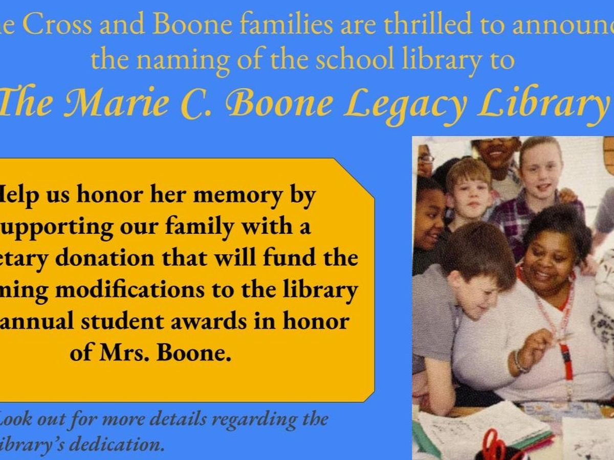 Fundraiser by Camille Green : The Marie C. Boone Legacy Library